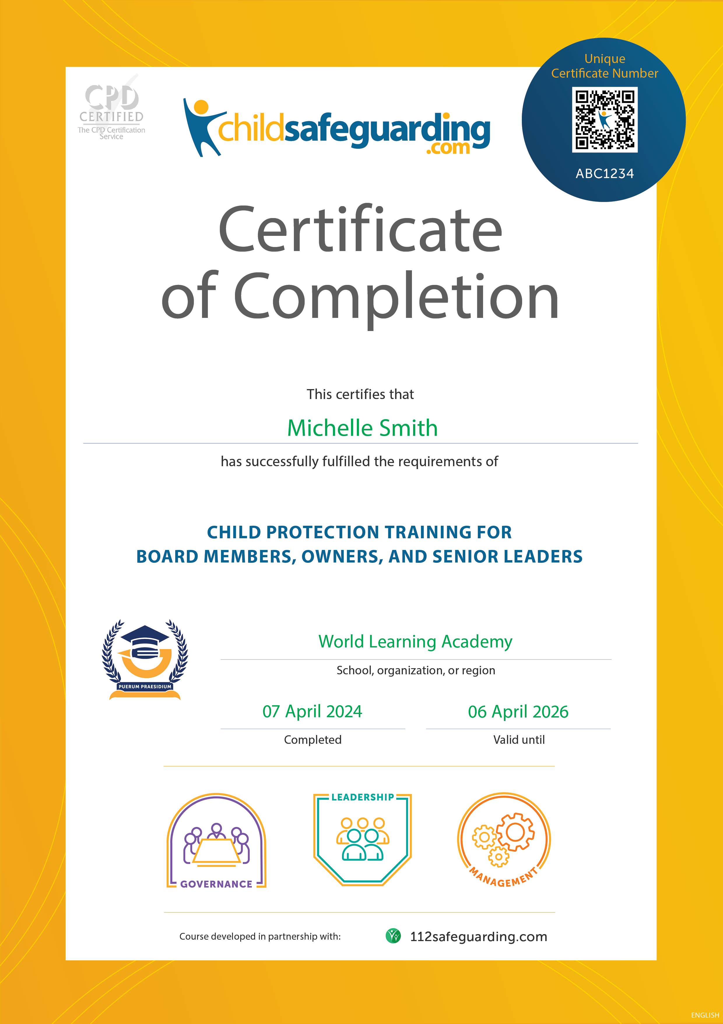 Child Protection Training for Board Members, Owners, and Senior Leaders ...